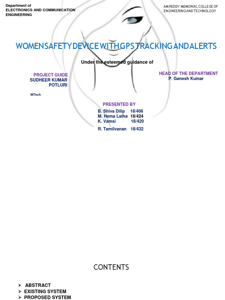 Women Safety Device With Gps Tracking and Alerts. | PDF | Global ...