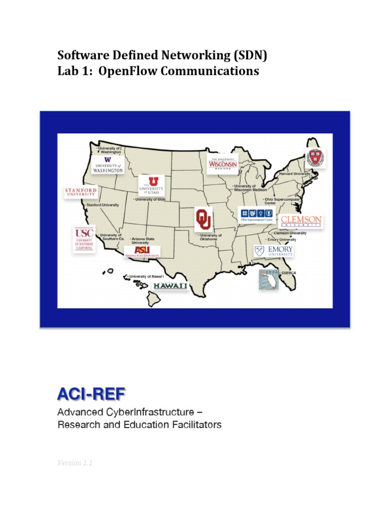 Aci-Ref: Software Defined Networking (SDN) Lab 1: Openflow Communications | PDF | Graphical User ...