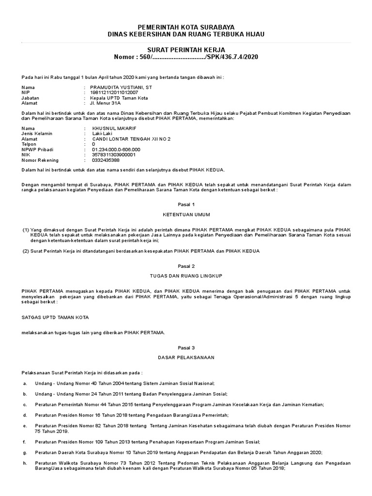 Khusnul Ma'arif Apr 2020 | PDF | Bisnis