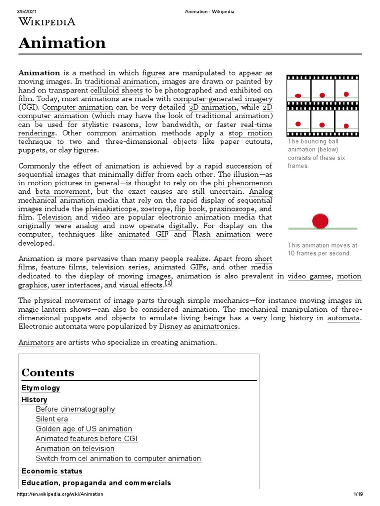 Animation About | PDF | Animation | Computer Animation