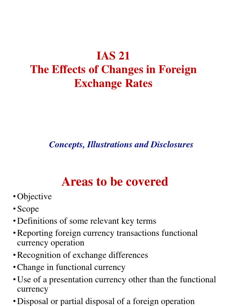 Ias 21 | PDF | Exchange Rate | Historical Cost