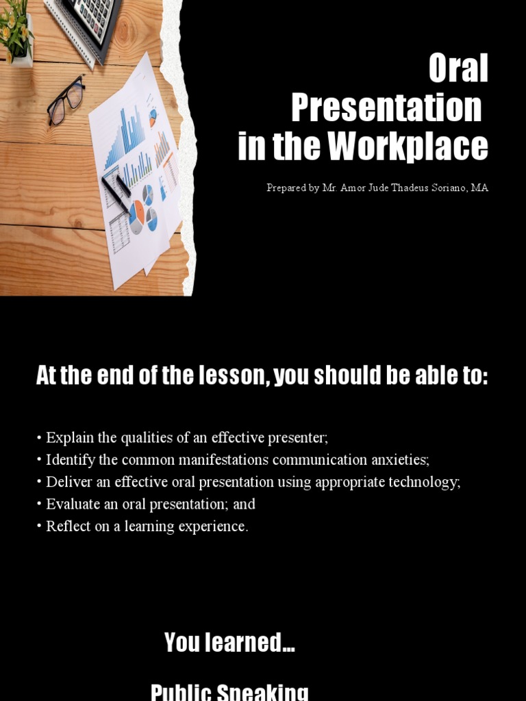 Oral Presentation in The Workplace | Download Free PDF | Public ...