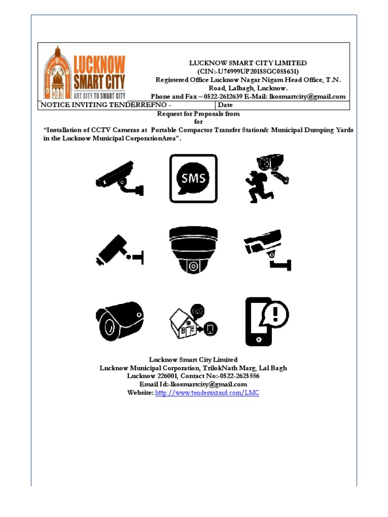 Request For CCTV Project Proposal - 1 | PDF | Request For Proposal ...