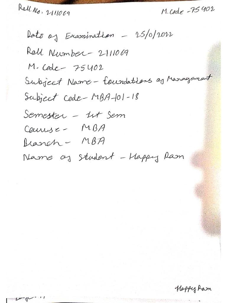 Foundation of Management | PDF