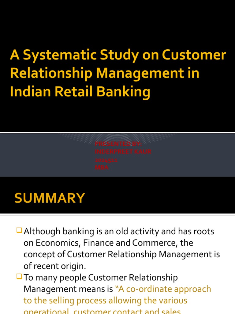Major Project Report | PDF | Customer Relationship Management | Banks