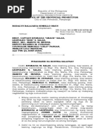 Judicial Affidavit SAMPLE TAGALOG | PDF