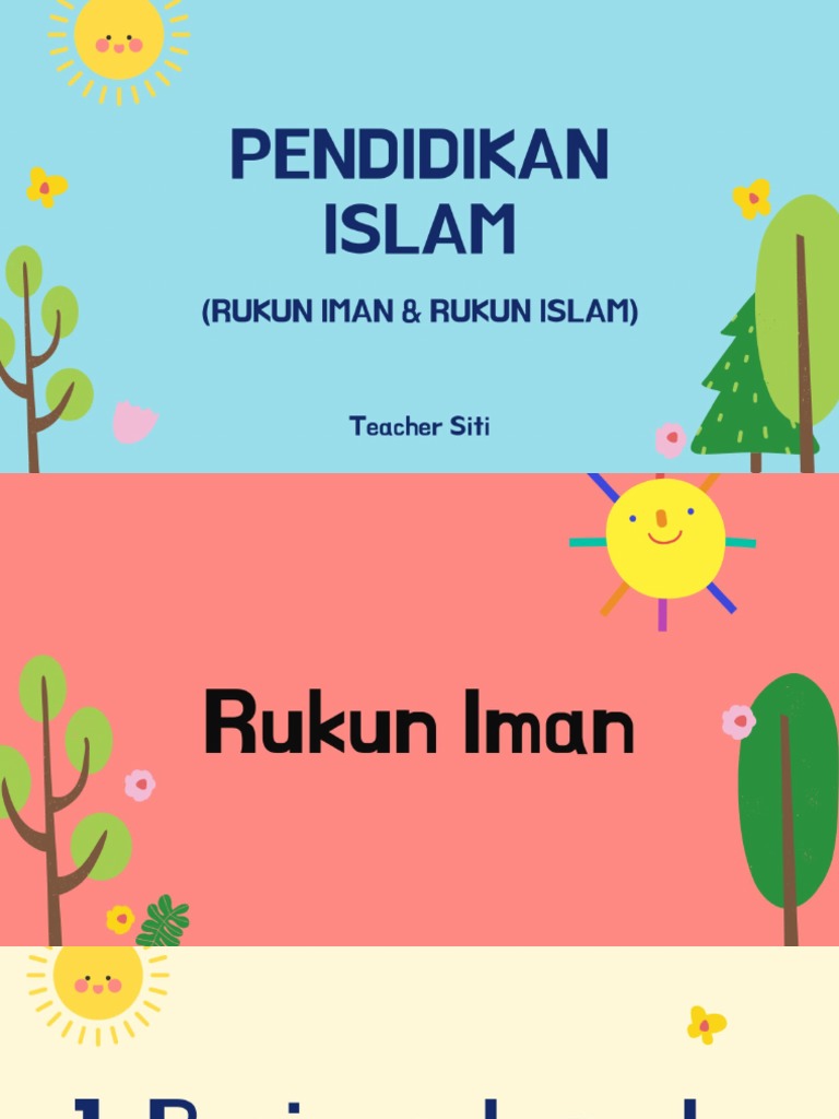 P.islam (Rukun Iman & Rukun Islam) | PDF