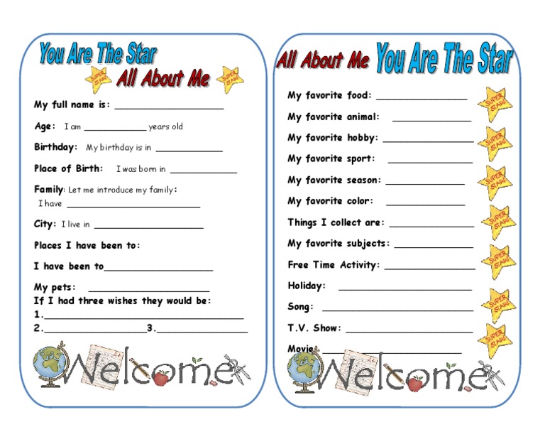 I Am - Years Old My Birthday Is in I Was Born In: Let Me Introduce My ...