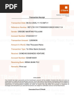 Money Transfer Receipt | PDF