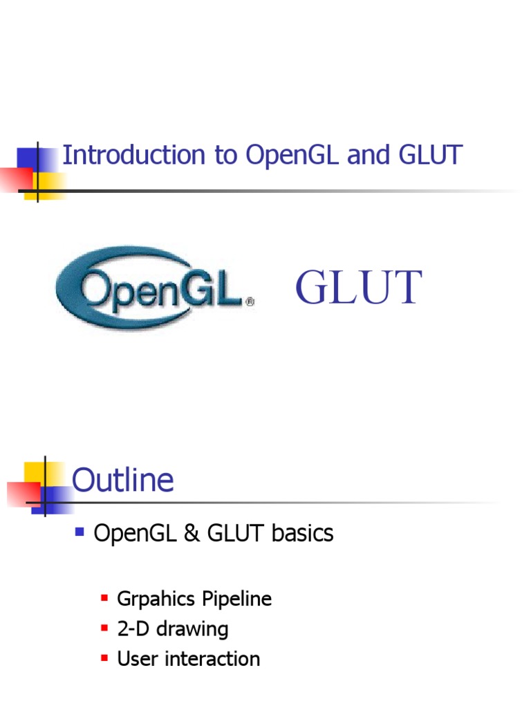 Introduction To Opengl And Glut Pdf Callback Computer Programming Rendering Computer 9310