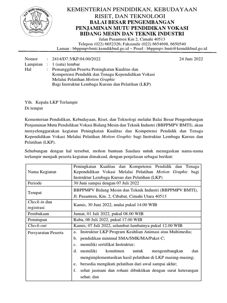 Pelatihan Motion Graphic untuk Instruktur LKP | PDF