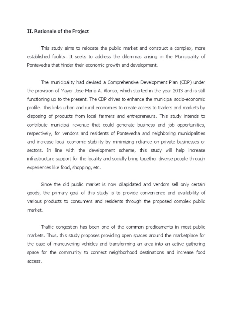 Rationale | PDF | Foods | Market (Economics)