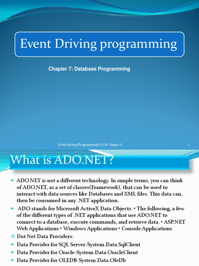 Chapter 6 Database Programming Pdf