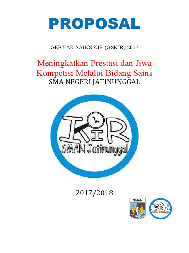 Proposal Gebyar Sains KIR | PDF
