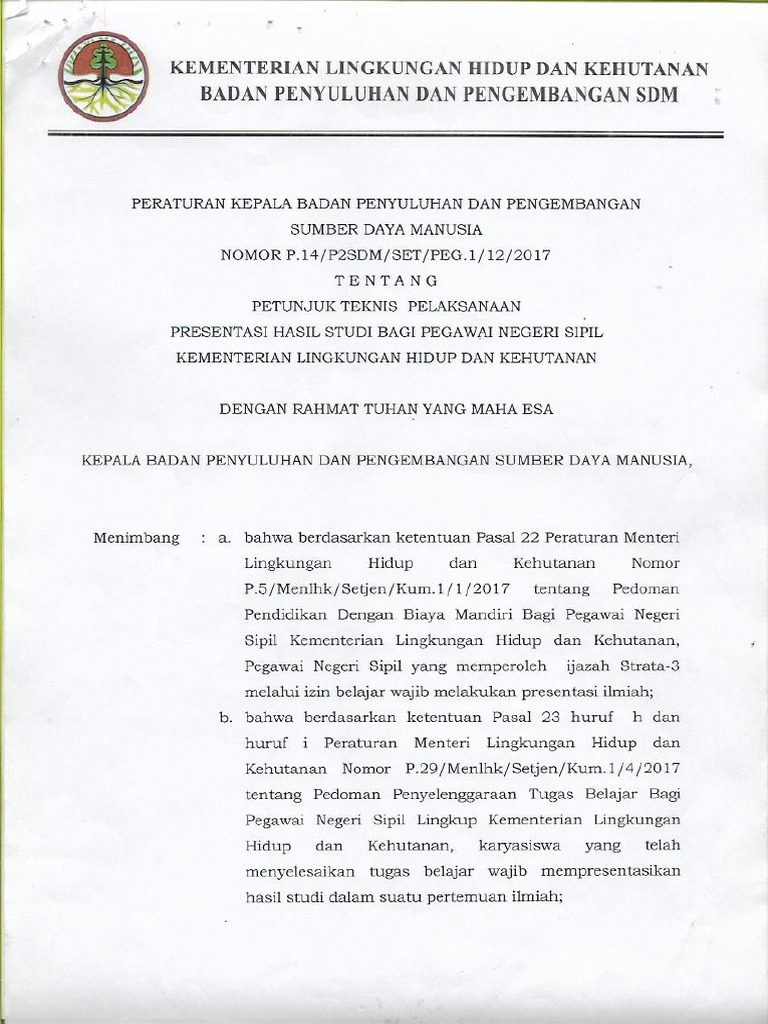 P14-2017-Juknis-Presentasi-Hasil Studi | PDF