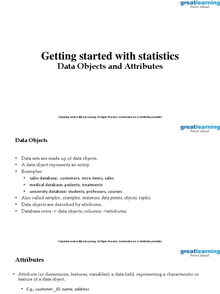 Data Objects, Attributes and Attribute Types | PDF | Level Of ...