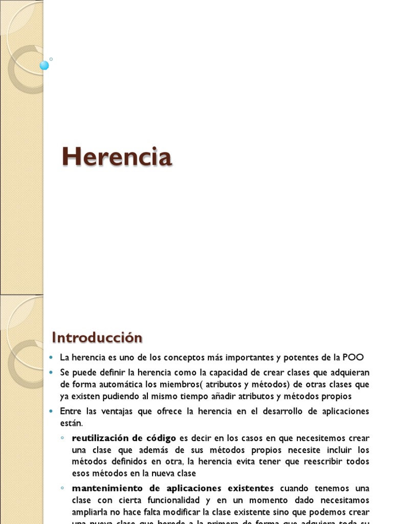 Tema 11 Herencia | PDF | Herencia (Programación Orientada a Objetos ...