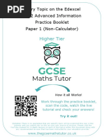 TGMT Revision Guide Higher | PDF | Area | Quadratic Equation