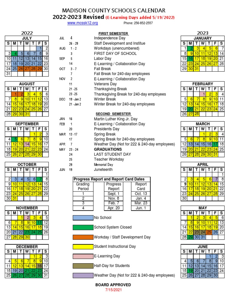 2022-23 Academic Calendar Revised-05192022 | PDF