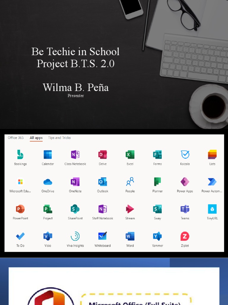 Be Techie in School Project B.T.S. 2.0 Wilma B. Peña: Presenter | PDF