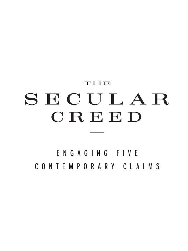 The Secular Creed | PDF | Jesus | Atheism