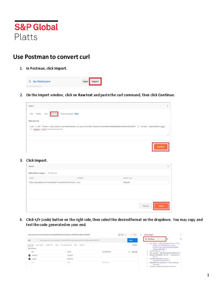 Use Postman To Convert Curl | PDF | Computers