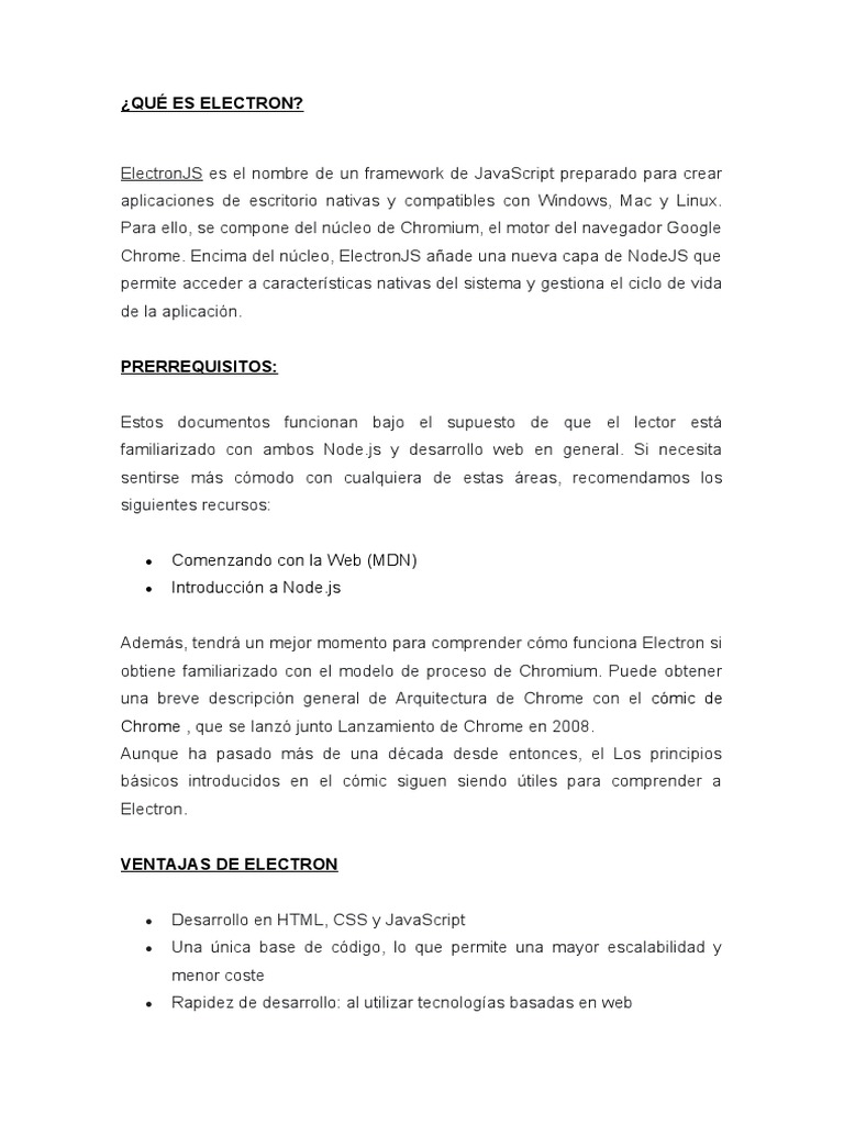 Introducción a ElectronJS para Apps Desktop | PDF | Software de la ...