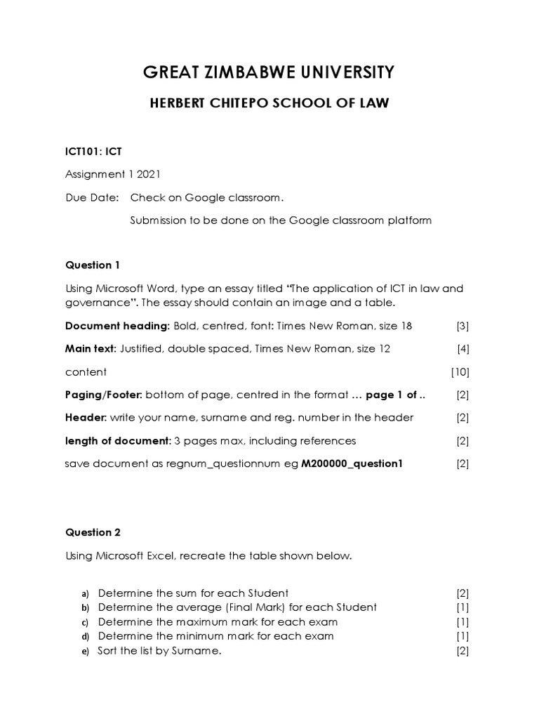 Ict Assignment Pdf Educational Technology Computing 3649
