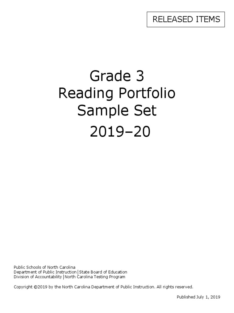 RTA Grade 3 Portfolio Released Items | PDF | Tin Woodman | Scarecrow (Oz)