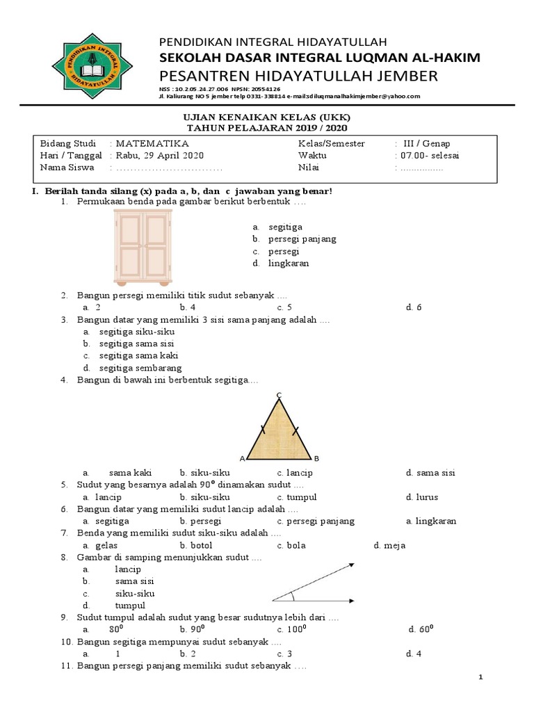 Fix UAS MTK KELAS 3 | PDF | Metode & Bahan Ajar | Seni
