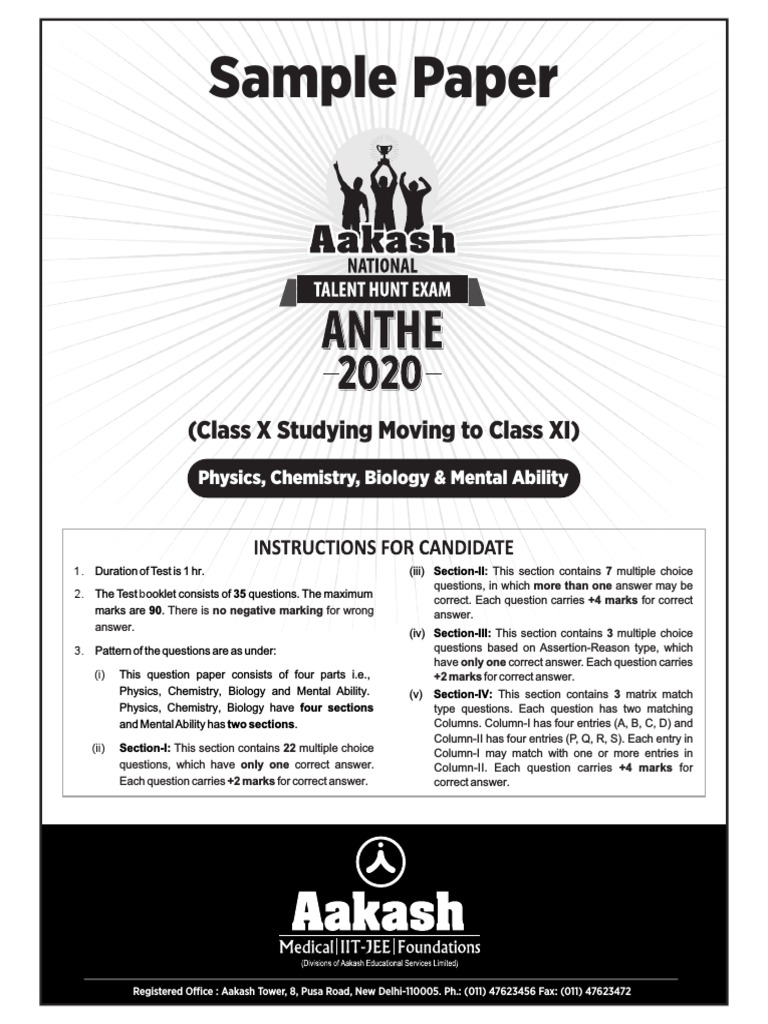 X Studying (Engineering) Sample Paper | PDF | Mirror | Chemical Compounds