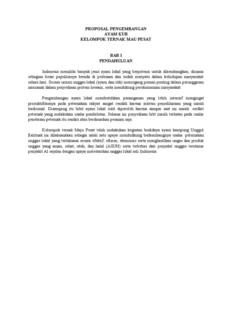 Proposal Kub | PDF | Kesehatan Holistik | Teknologi & Rekayasa