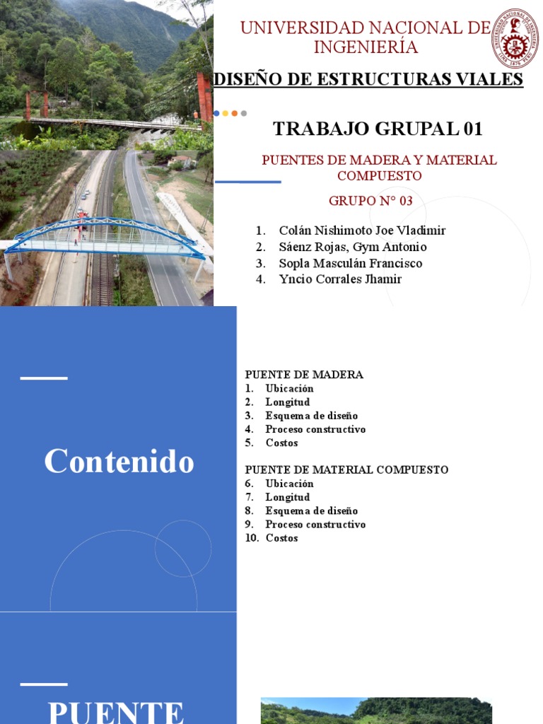 Trabajo Grupal 01 | PDF | Puente | Ingeniería