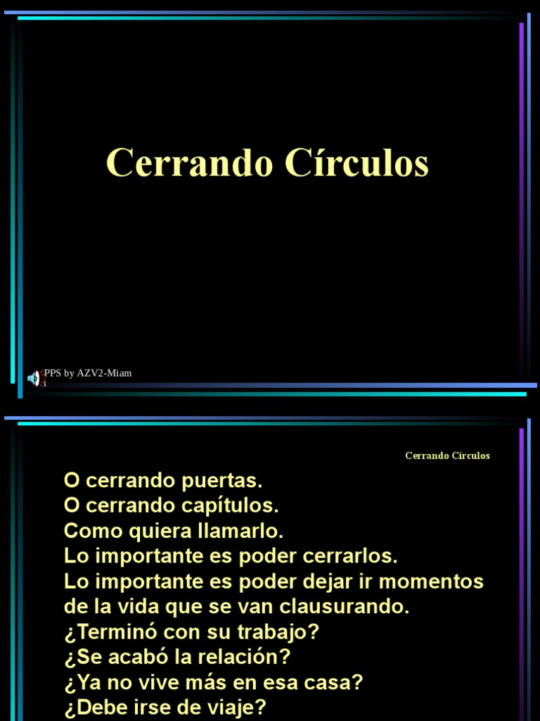 Cerrando Círculos | PDF