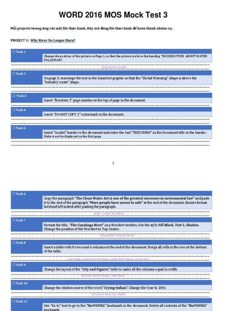 (Word) Mock Test 3 | PDF | Paragraph | Page Layout