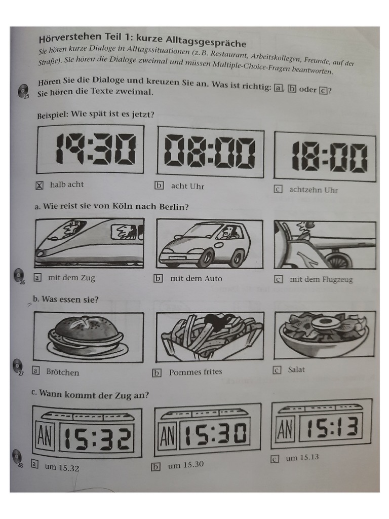 A1 Hören Übungen | PDF