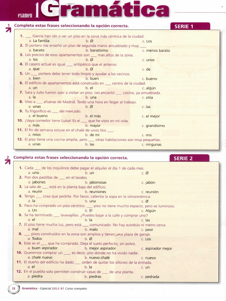 !! GRAMATICA. Dele B1. Curso Completo | PDF