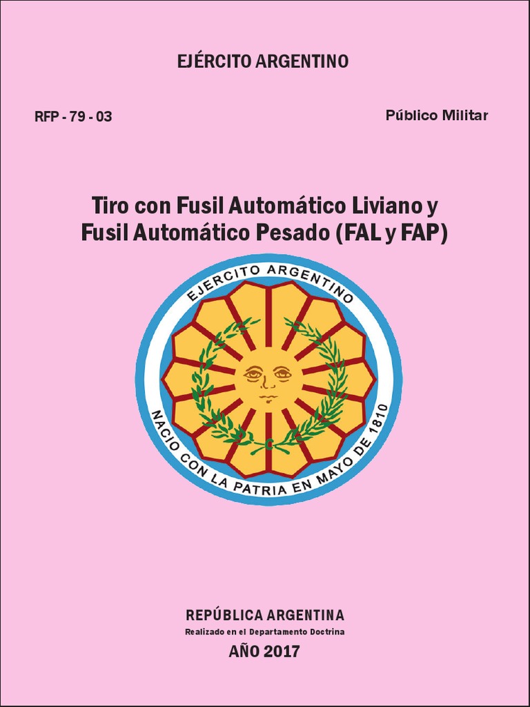 RFP-79-03 Tiro Con Fusil Automático Liviano y Fusil Automático Pesado (FAL y FAP) | PDF | Rifle ...