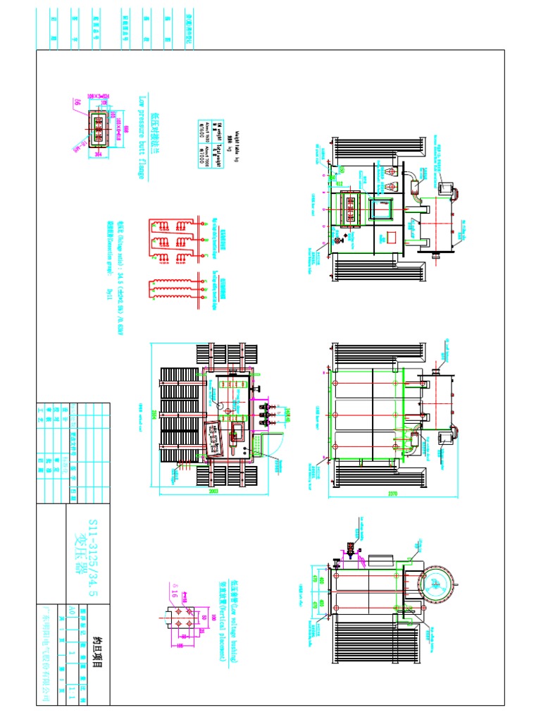 3.125 Kva Transformer - GA Drawing | PDF