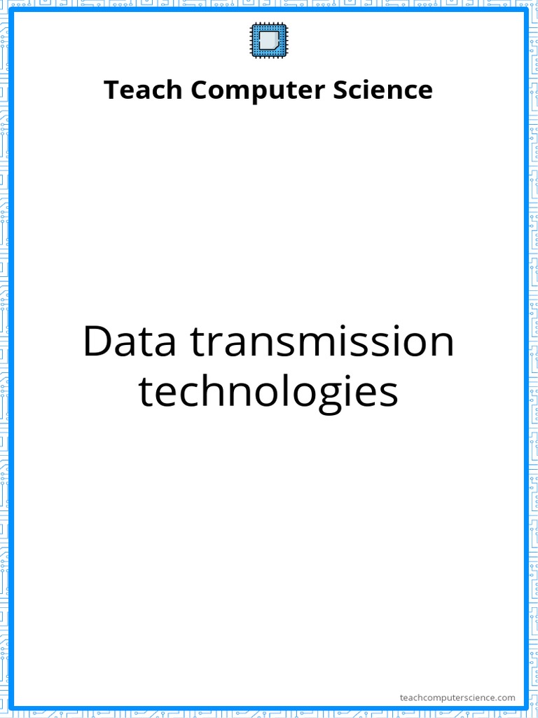 Revision Notes - 23 Data Transmission Technologies | PDF | Usb | Duplex ...
