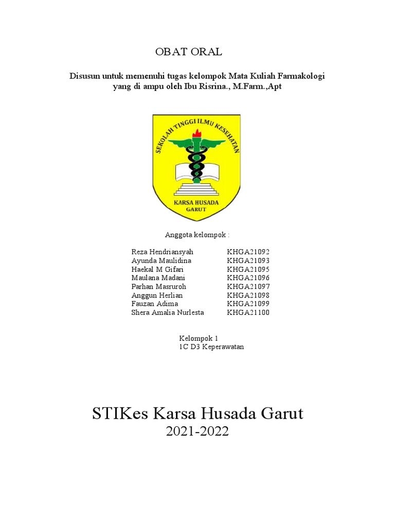 Panduan Lengkap Obat Oral dan Bentuknya | PDF