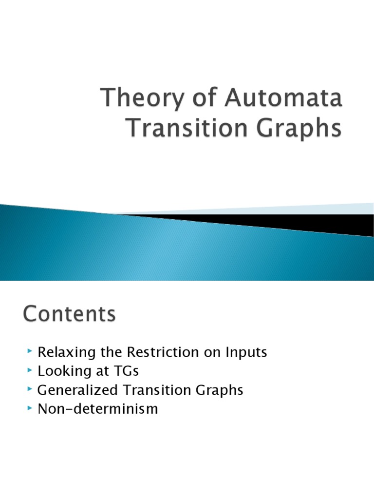 04 Transition Graphs | PDF | Automata Theory | Applied Mathematics