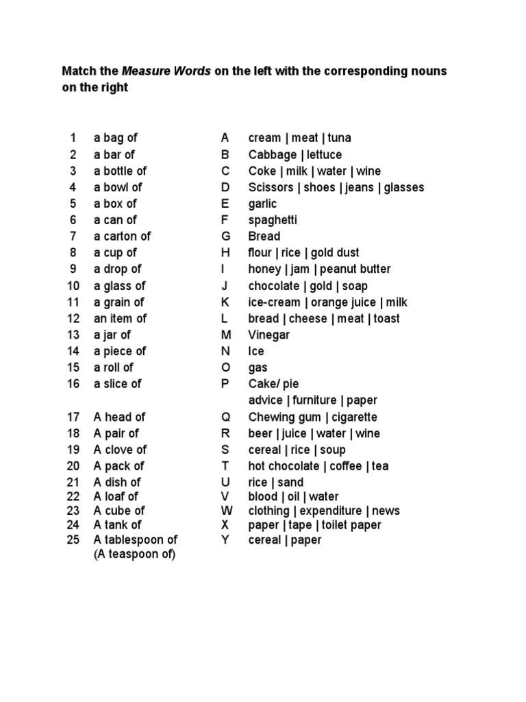 Collective Nouns | PDF | Foods | Food And Drink