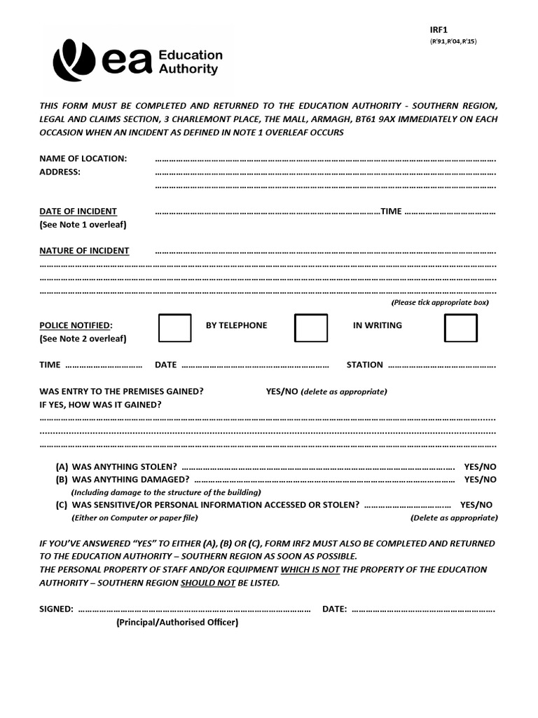 (Delete As Appropriate) : (Please Tick Appropriate Box) | PDF | Theft ...