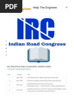 List of Codes - IRC - Pavement & Materials | PDF | Road Surface | Road