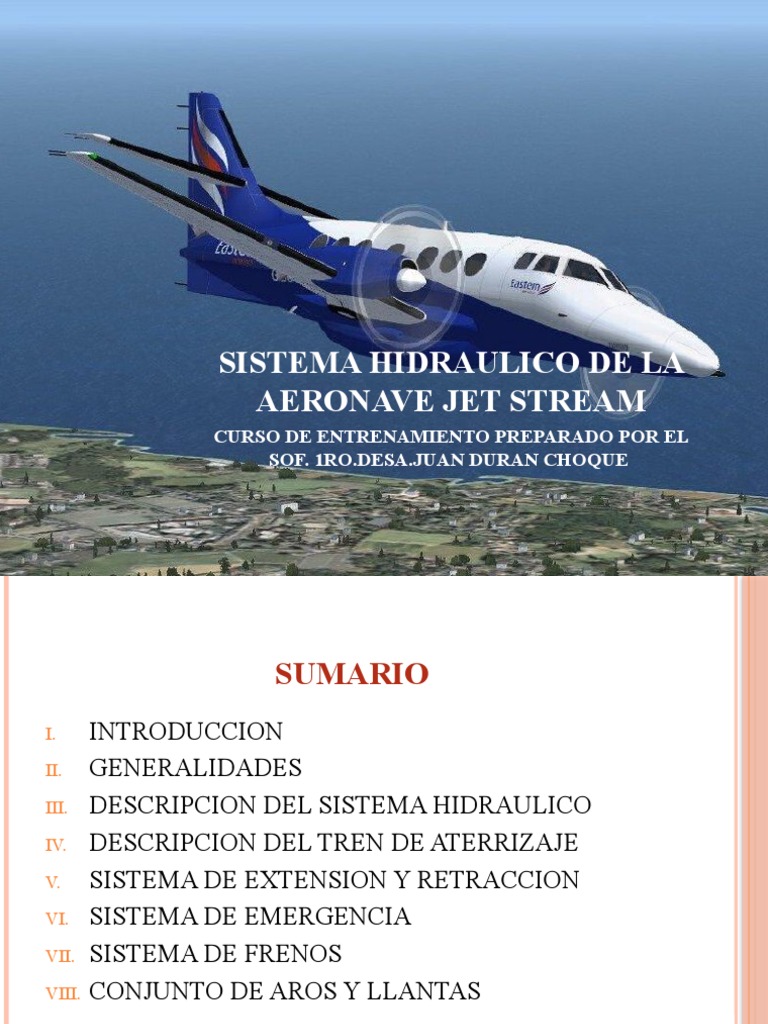 Sistema Hidraulico de La Aeronave Jet Stream Duran | PDF | Tren de aterrizaje | Transporte