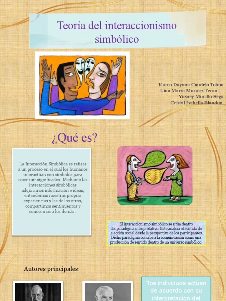 Teoría del Interaccionismo Simbólico | PDF | Trabajo Social | Sociedad