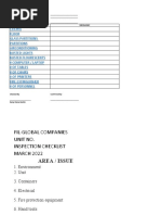 Reac Inspection Checklist | PDF | Door | Hvac