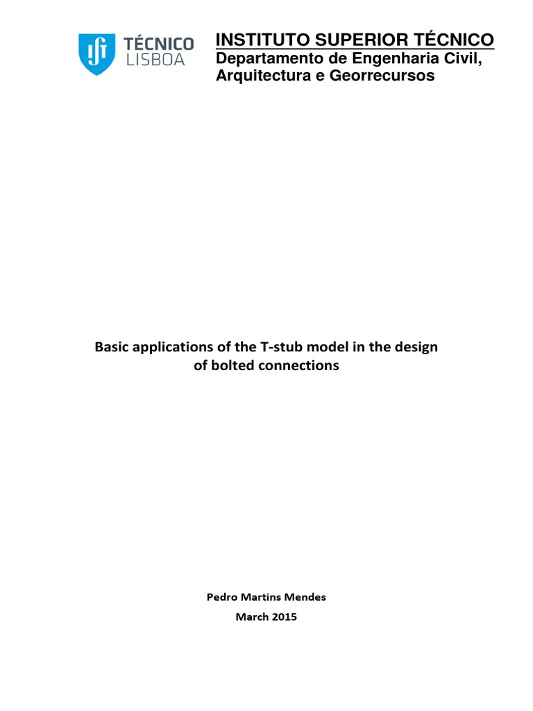 04 - Applications of T-Stub Model in Bolted Connections (P. Mendes ...
