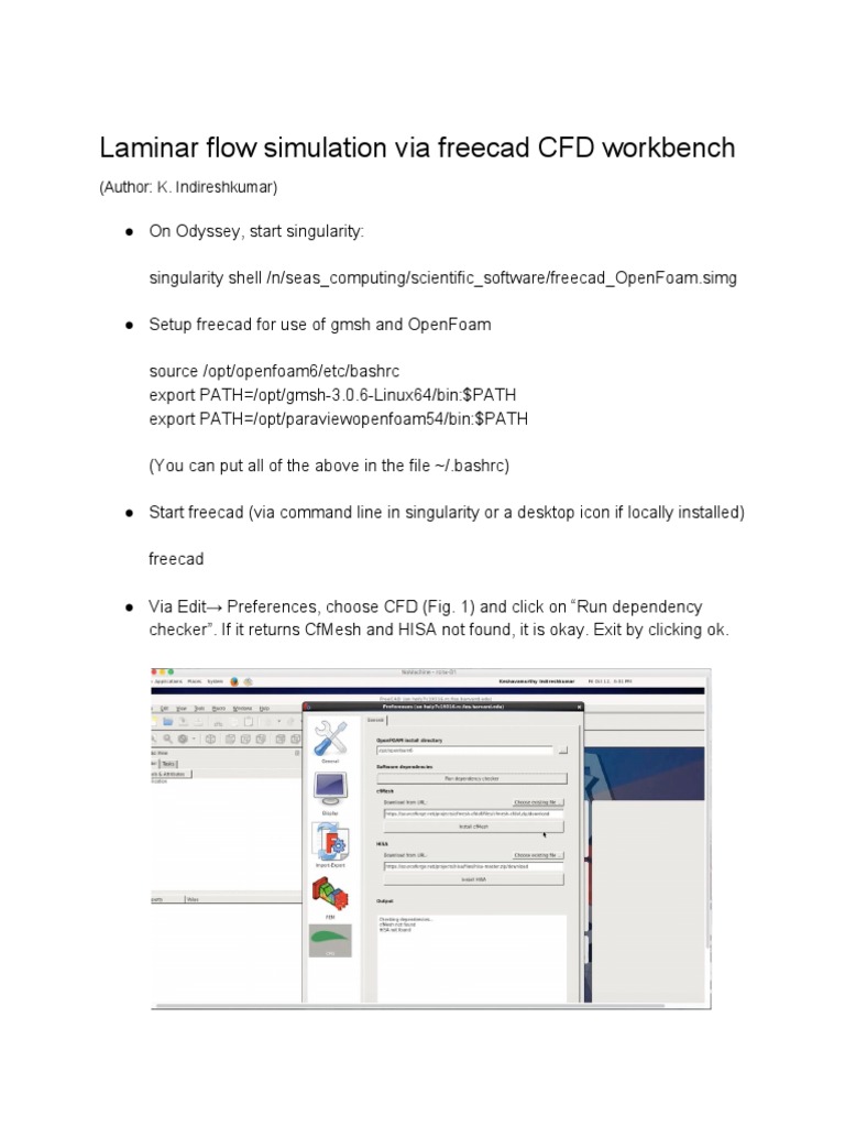 Laminar Pipe Simulation Freecad CFD Workbench | PDF | Fluid Dynamics ...